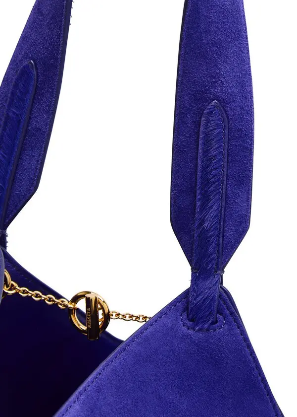 Khaite Lotus Mini Suede Tote Bag