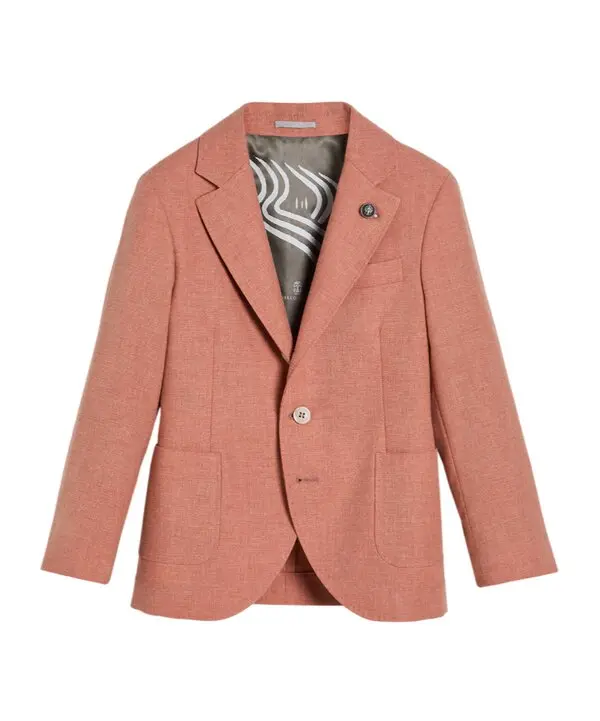 Brunello Cucinelli Mouliné Blazer - Apricot