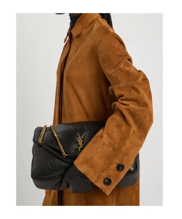 Saint Laurent Calypso Large Padded Leather Shoulder Bag