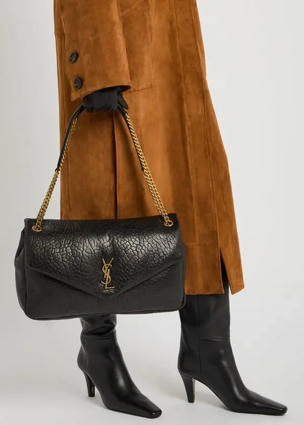 Saint Laurent Calypso Large Padded Leather Shoulder Bag