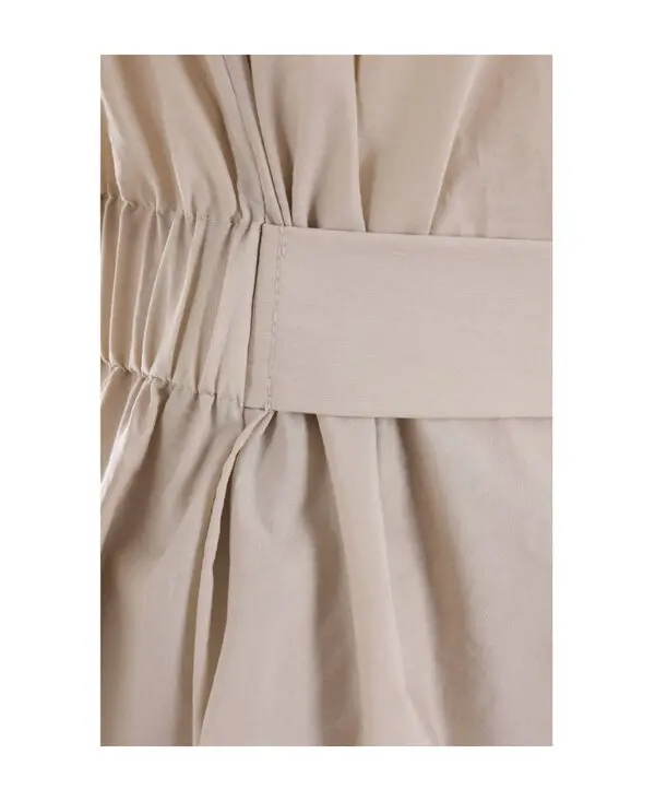 Brunello Cucinelli Belted Midi Dress With Embellished Straps