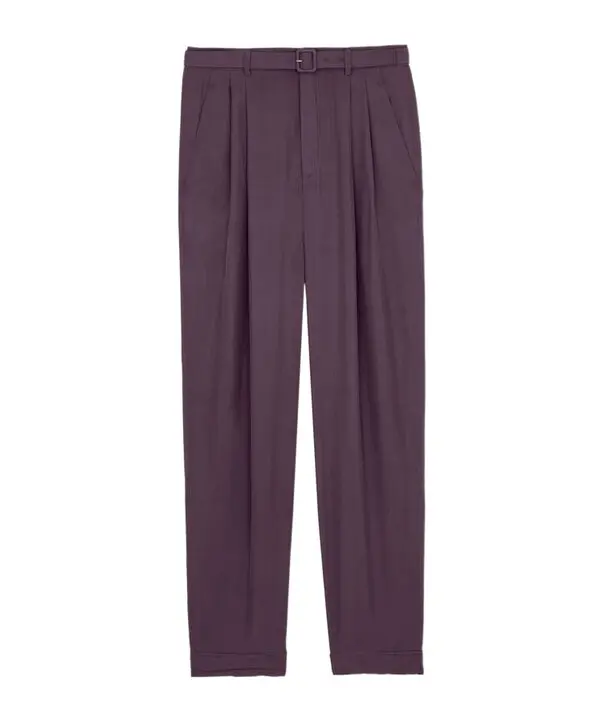 Saint Laurent Pleated Front Tailored Trousers