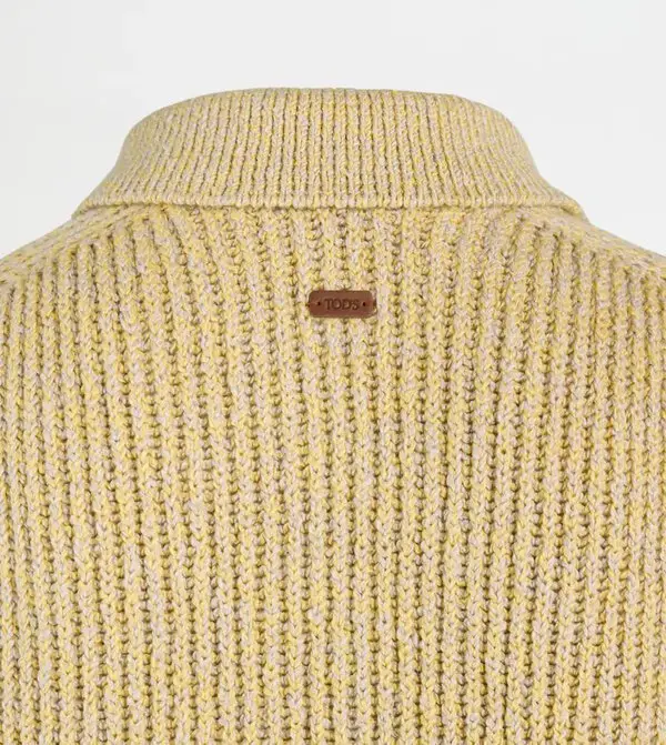 TOD'S Long-sleeved Collared Cardigan With Front Zipper