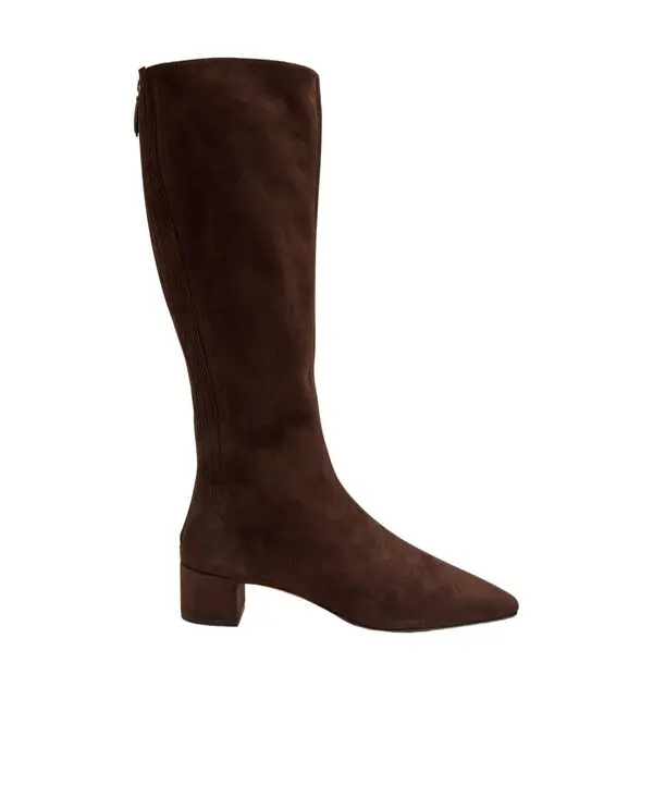 AQUAZZURA Saint Honore 35 Suede Knee-high Boots