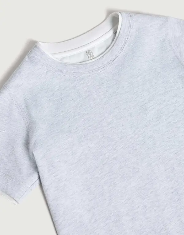 Brunello Cucinelli Cotton Jersey T-shirt With Faux-layering
