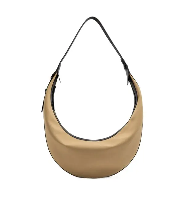 Khaite Augustina Panelled Canvas Hobo Bag - Brown