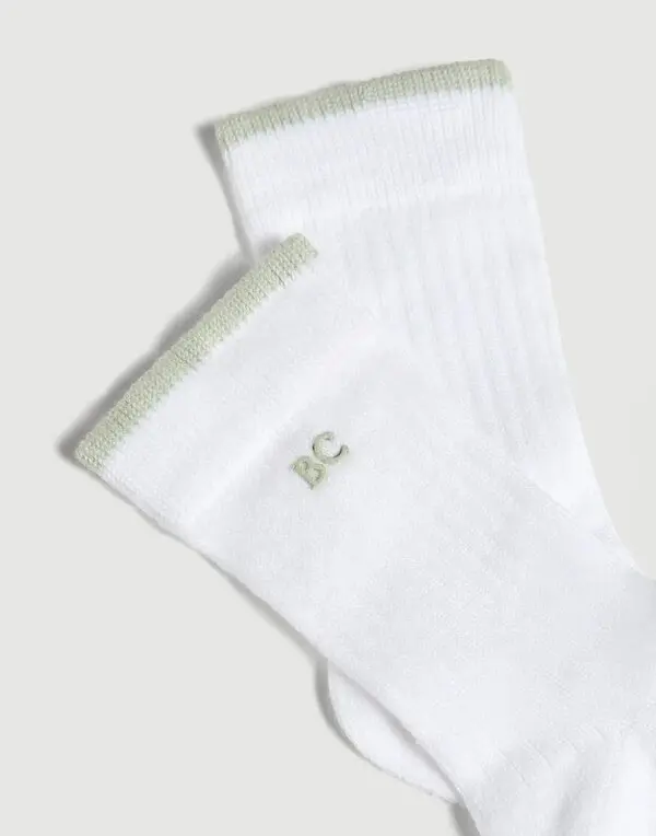 Brunello Cucinelli Cotton Knit Baby Bernie Socks - White