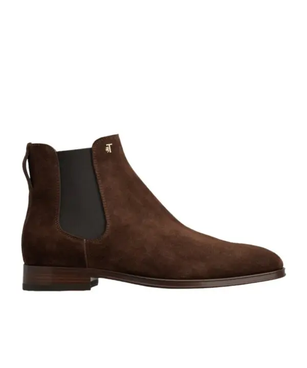 TOD'S Logo Print Chelsea Boots