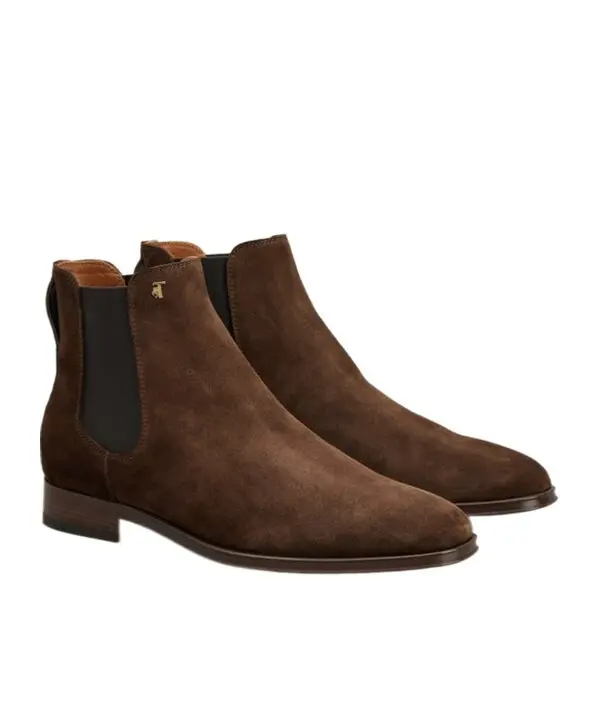 TOD'S Logo Print Chelsea Boots