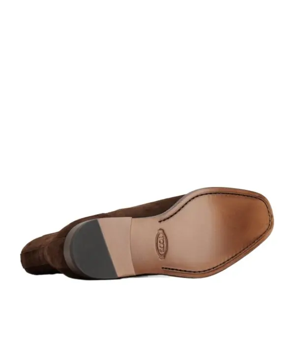 TOD'S Logo Print Chelsea Boots
