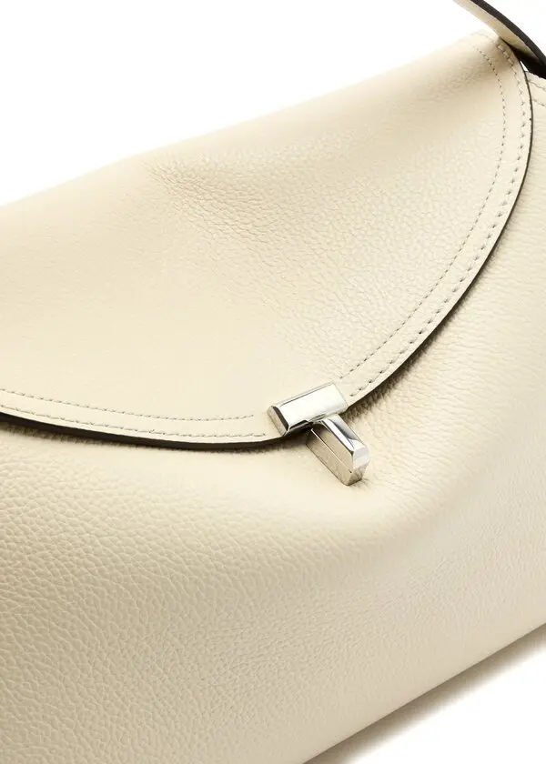 TOTEME T-lock Leather Shoulder Bag - Nude