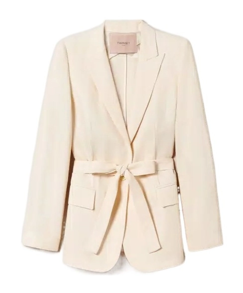 TWINSET Single-breasted Blazer With Tie Waist