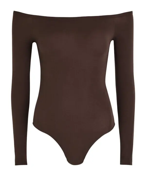 Alaïa Off-the-shoulder Stretch-nylon Bodysuit