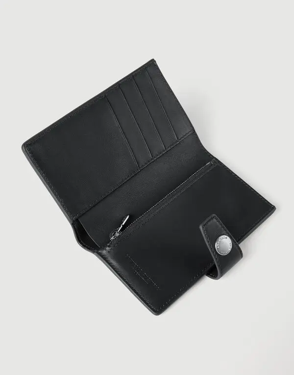 Brunello Cucinelli Leather Zipper Wallet