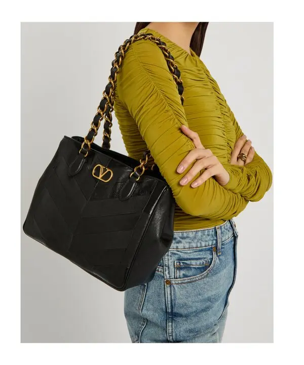 Valentino Garavani Small Patchwork Leather Shoulder Bag
