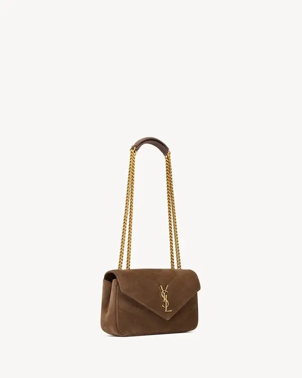 Saint Laurent Loulou Small Suede Matelass Bag