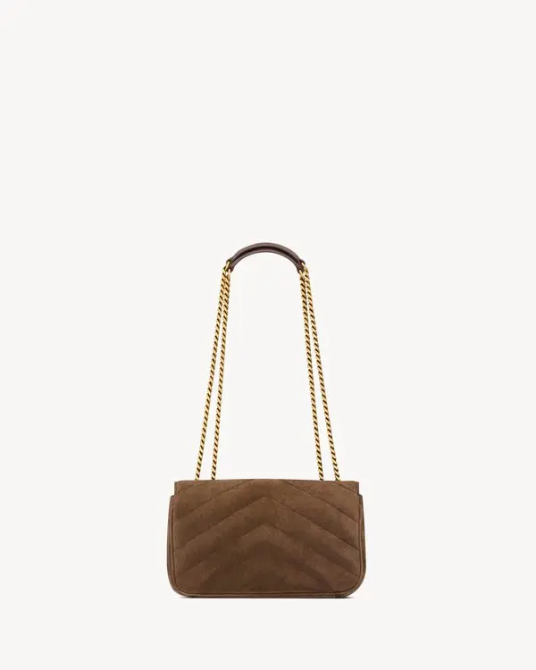 Saint Laurent Loulou Small Suede Matelass Bag