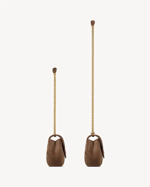 Saint Laurent Loulou Small Suede Matelass Bag