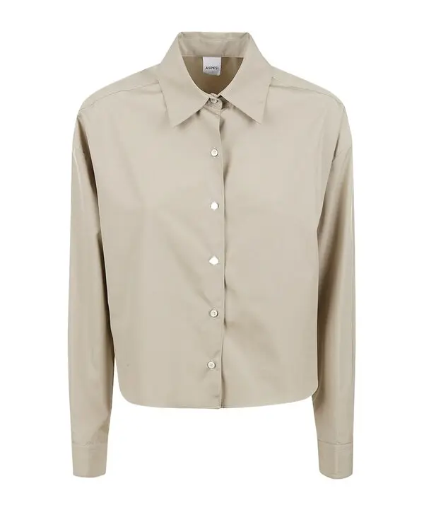 Aspesi Cropped Button-up Shirt