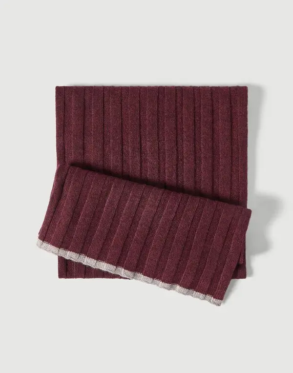 Brunello Cucinelli Contrast-trim Scarf