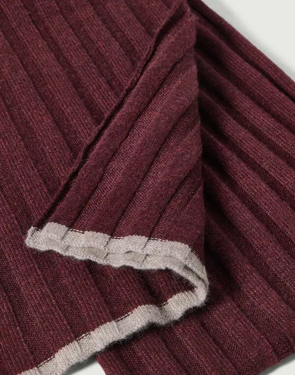 Brunello Cucinelli Contrast-trim Scarf