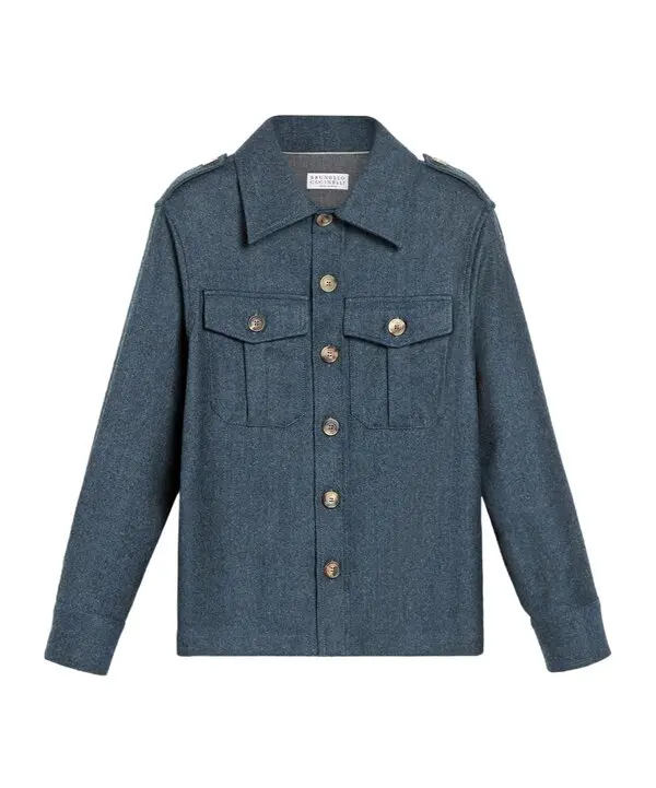Brunello Cucinelli Wool Shirt Jacket