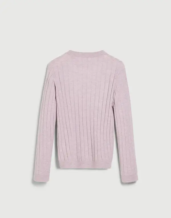Brunello Cucinelli Sparkling Cashmere Lightweight Wide-rib Sweater