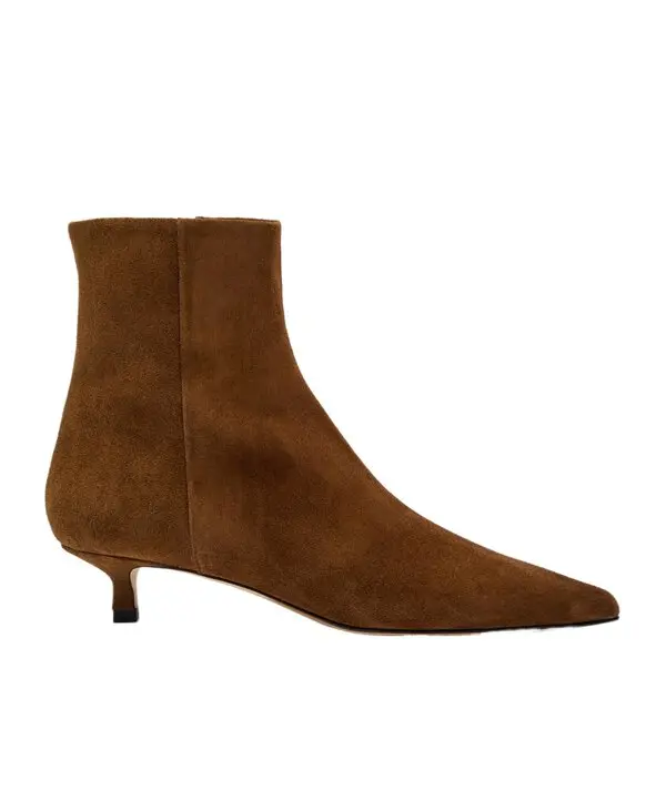 AeydĒ Sofia Suede Ankle Boots - Brown