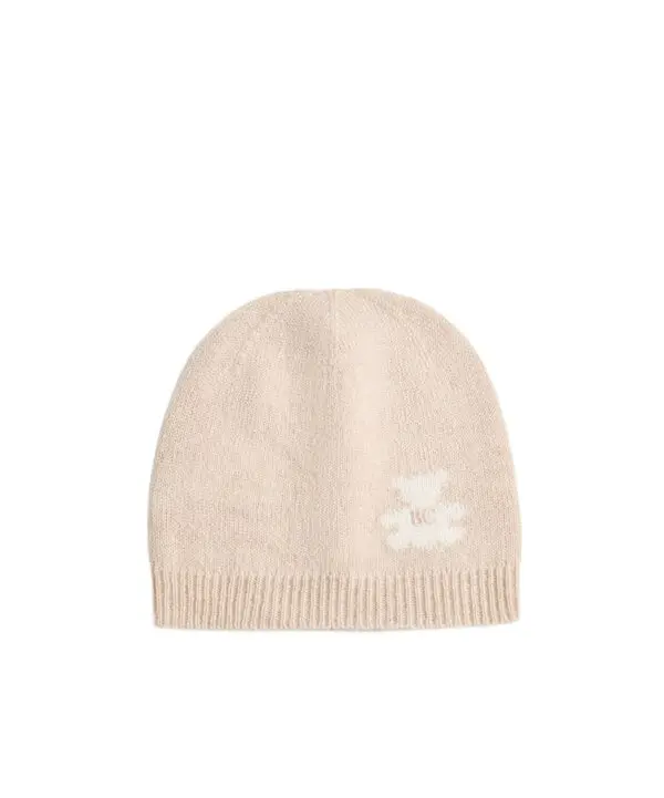 Brunello Cucinelli Cashmere Knit Baby Bernie Beanie - Beige