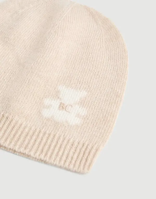 Brunello Cucinelli Cashmere Knit Baby Bernie Beanie - Beige