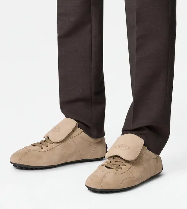 TOD'S Suede Round-toe Sneakers