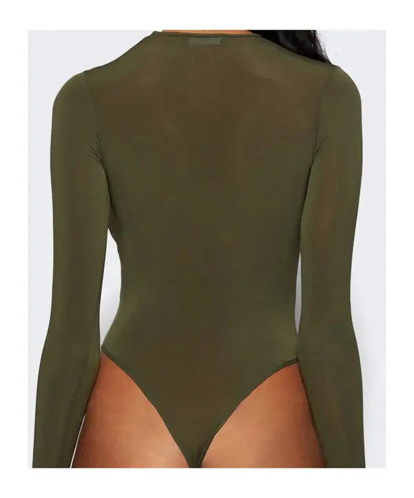Wardrobe.NYC Sheer Military Bodysuit