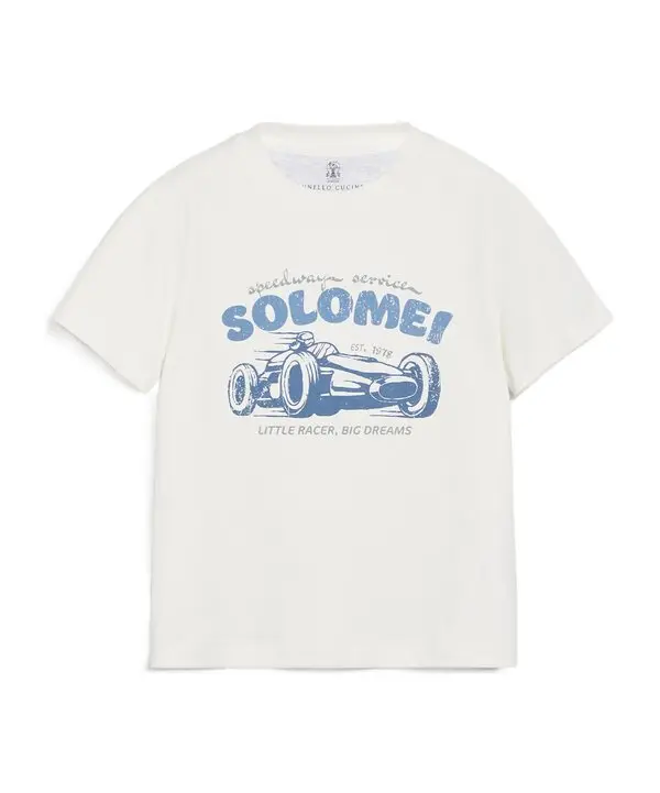 Brunello Cucinelli Cotton Jersey T-shirt With Graphic Print