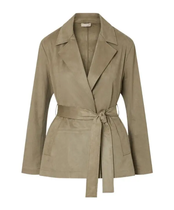Liu Jo Faux Suede Belted Jacket
