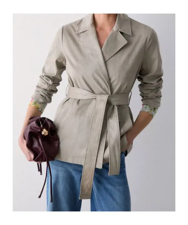 Liu Jo Faux Suede Belted Jacket