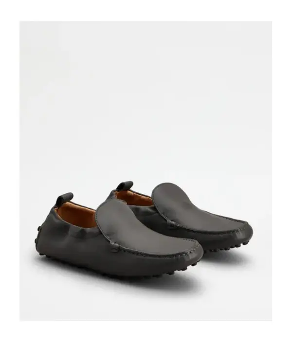 TOD'S Pebble Detail Slip-on Loafers - Grey