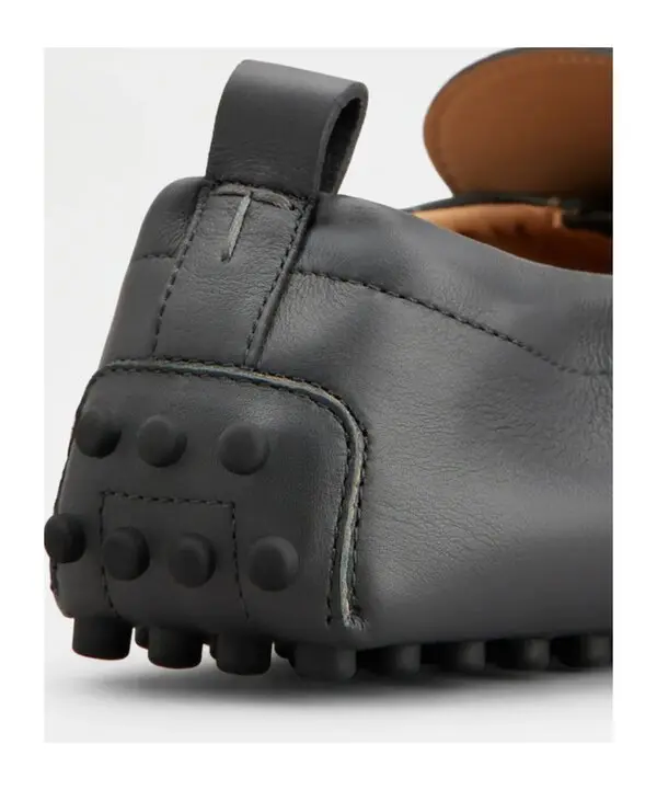 TOD'S Pebble Detail Slip-on Loafers - Grey