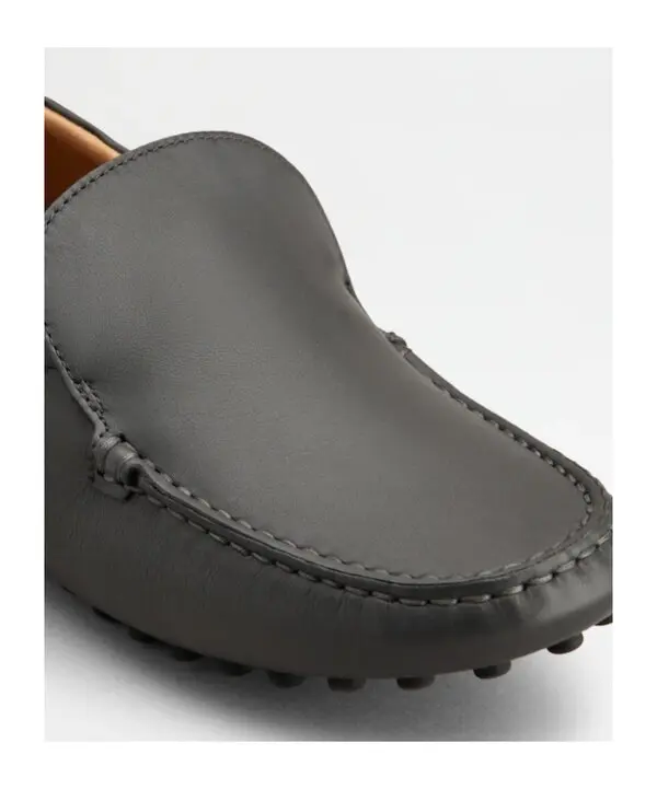 TOD'S Pebble Detail Slip-on Loafers - Grey