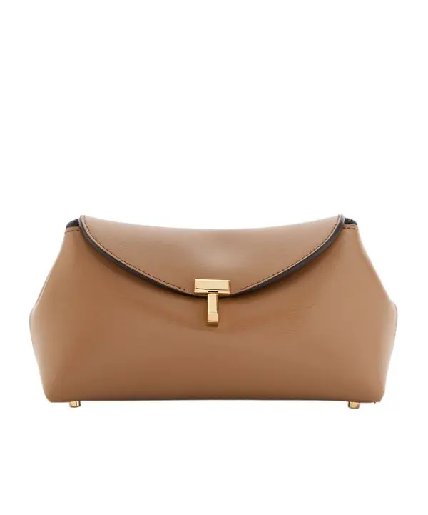 TOTEME T-lock Mini Leather Clutch