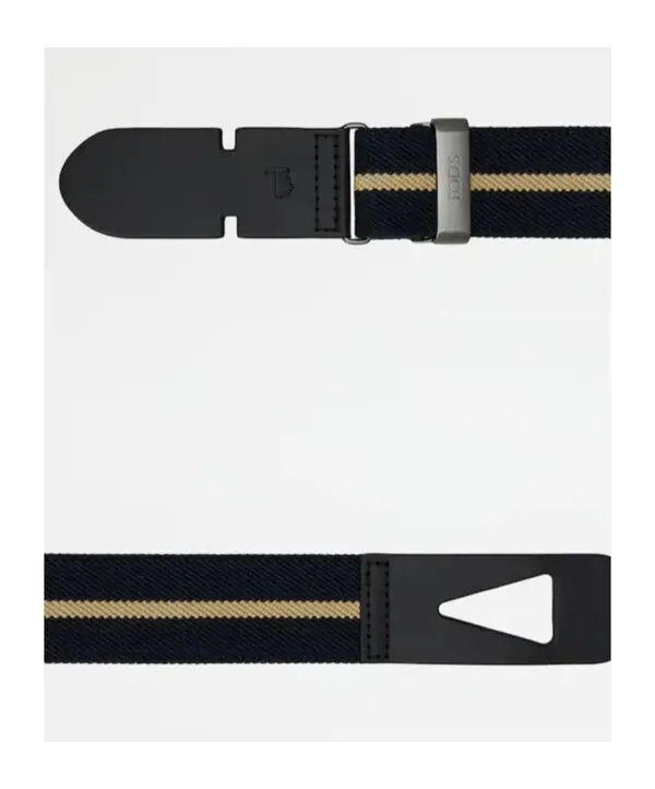 TOD'S Greca Belt - Black