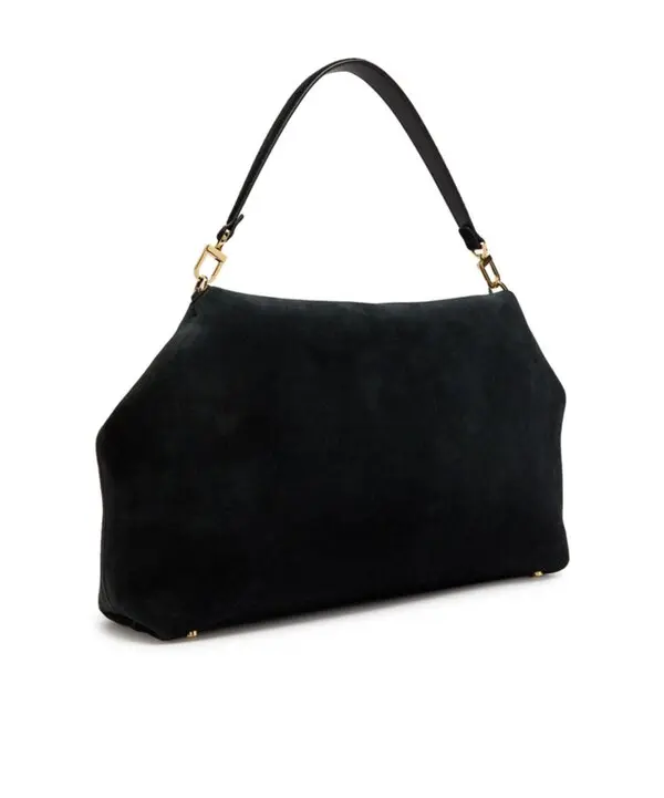 TOTEME T-lock Suede Top Handle Bag