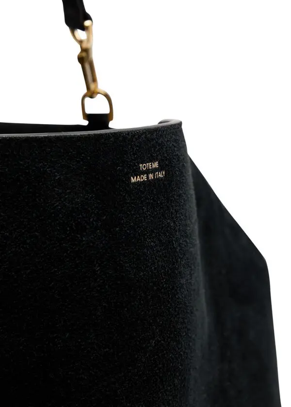 TOTEME T-lock Suede Top Handle Bag