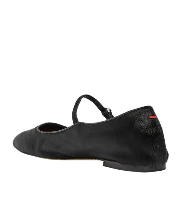 AeydĒ Uma Pony Hair Mary Jane Flats