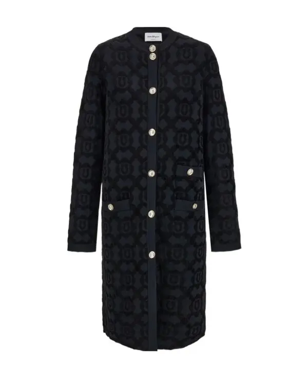 FERRAGAMO Gancio Galore Logo Coat