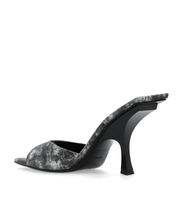 Attico The Ester Pointed Toe Mules - Black