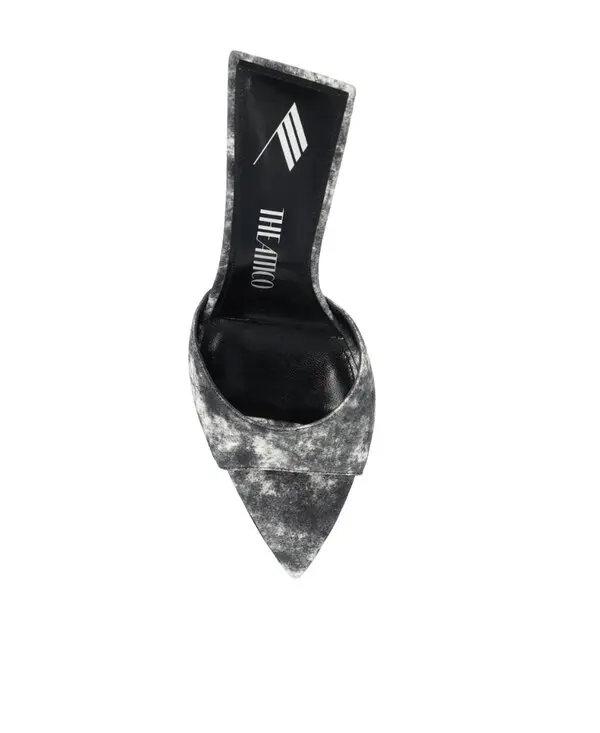 Attico The Ester Pointed Toe Mules - Black