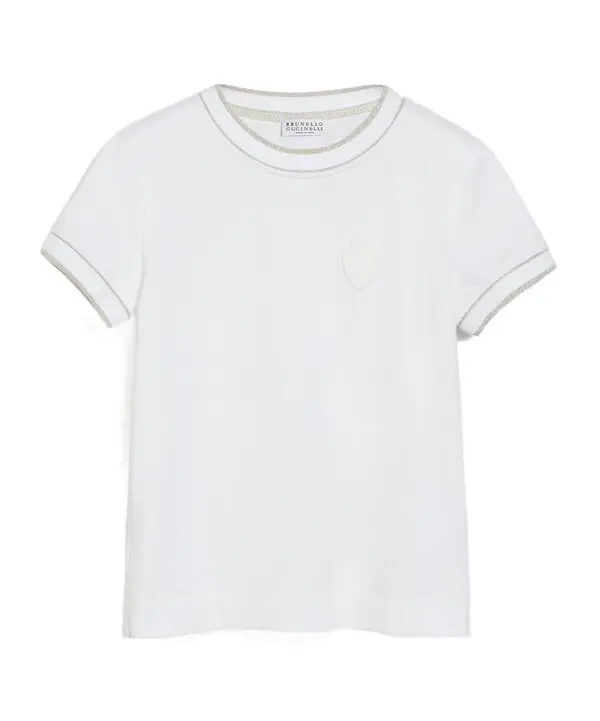 Brunello Cucinelli Cotton Jersey T-shirt With Logo Detail
