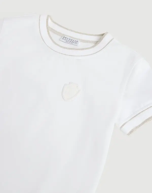Brunello Cucinelli Cotton Jersey T-shirt With Logo Detail