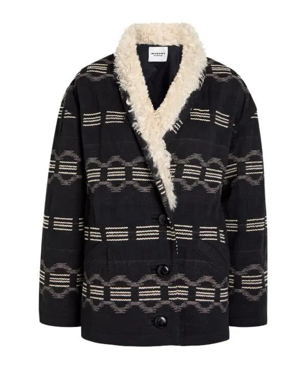 Isabel Marant Étoile Qayla Jacquard Cotton-blend Coat