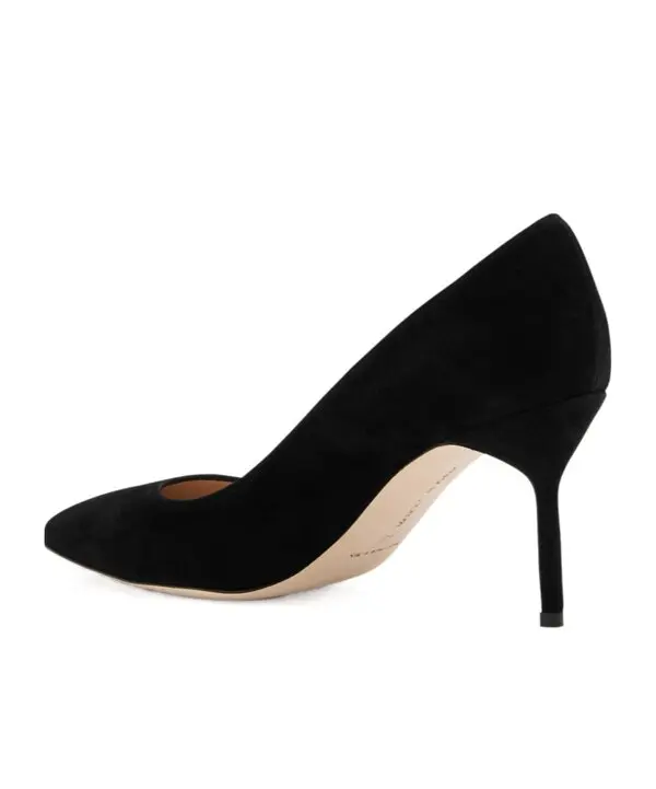 Manolo Blahnik Suede Pumps - Black